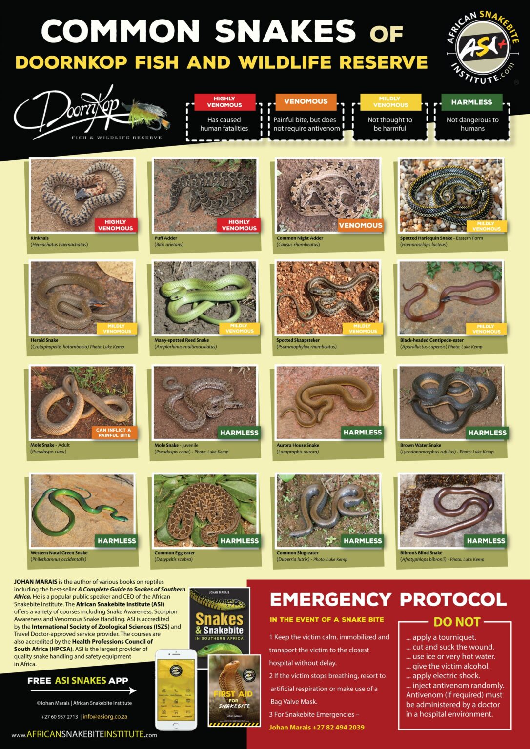 Snakes at Doornkop Fish & Wildlife Reserve: Understanding Risks and ...